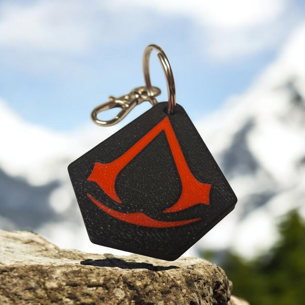Assassin’s Creed Shadows Gaming Keyring - Quantum Filament 3D